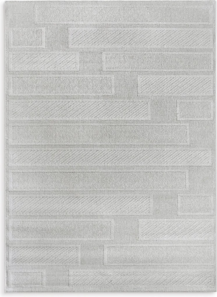 Koberec Porto1, 120x170 cm, stříbrný