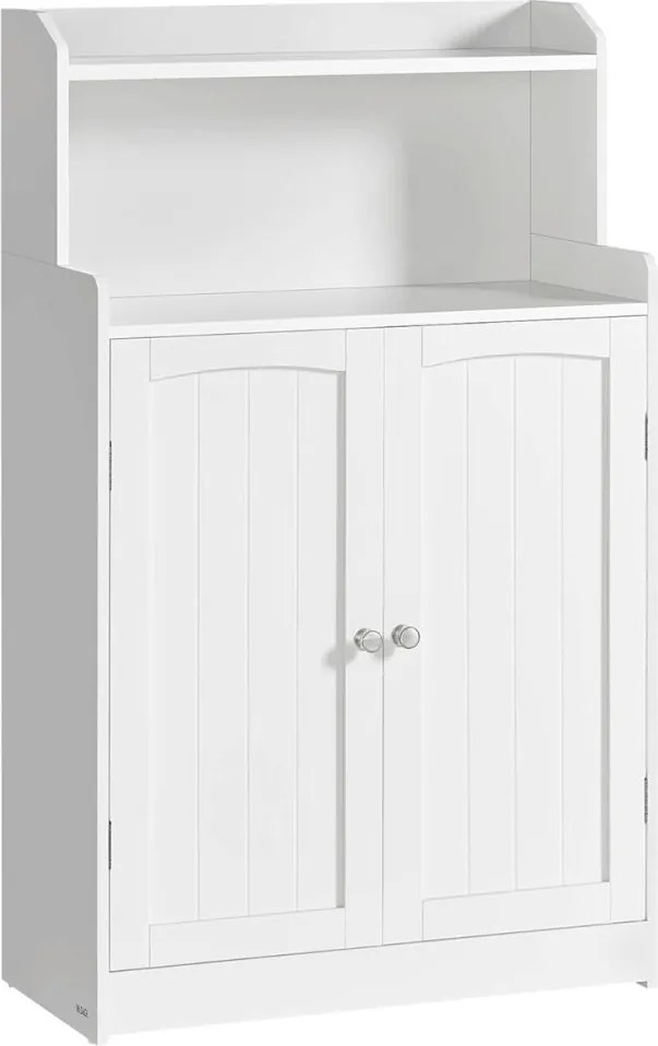 Koupelnová skříňka 60x30x100cm, mdf, bílá, AUK-E1177 WT