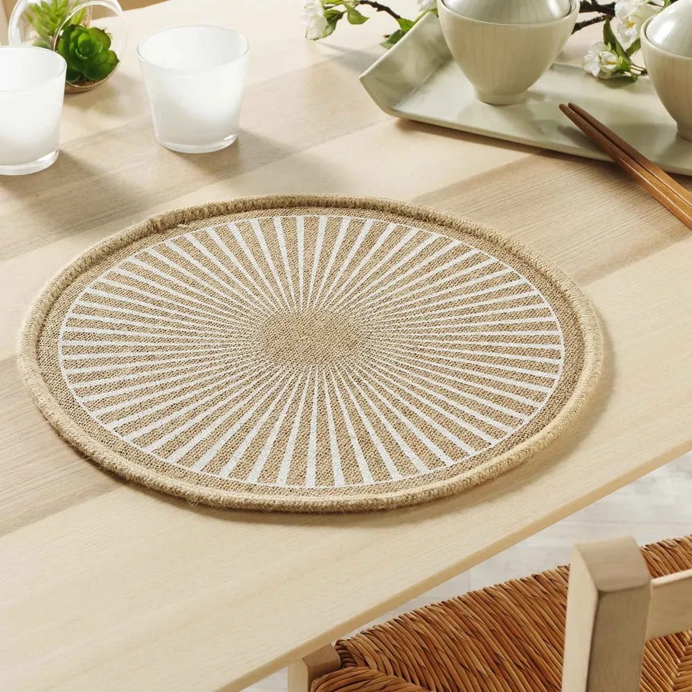 Prostírání z juty ø 38 cm Soleimio – douceur d'intérieur