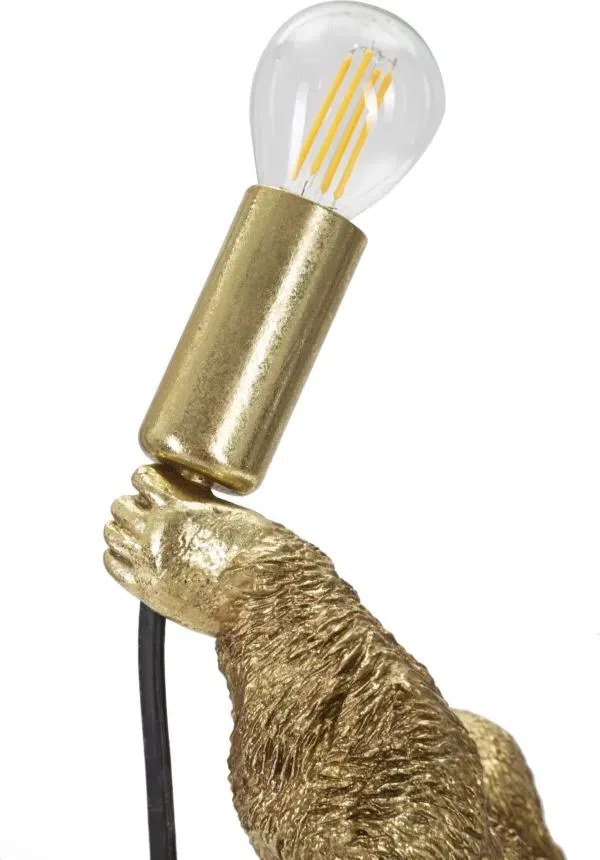Stolní lampa Gorilla 40 cm zlatá