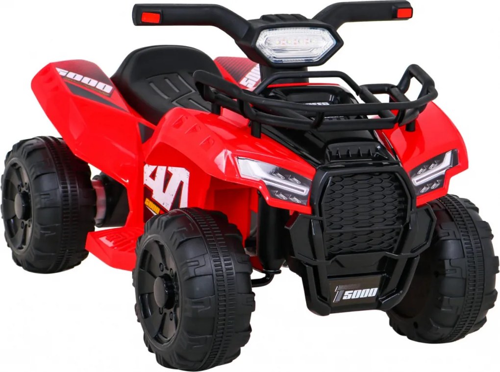 Ramiz Dětská čtyřkolka na baterie Storm červená + motor 25W + MP3 USB + LED