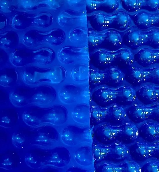 Poolservis Bazénová solární plachta na bazén modrá 500mic - na míru ŠÍřka: 5,5 metru, Délka: 2,5m