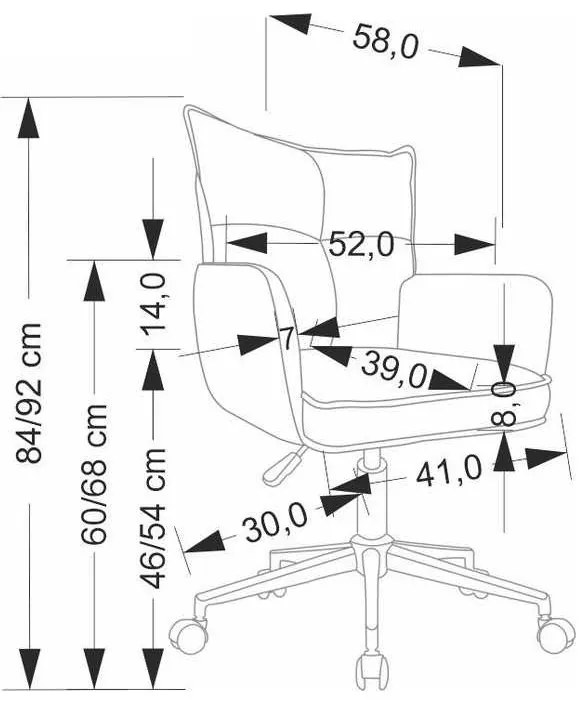 Dětská židle Comfy, růžová