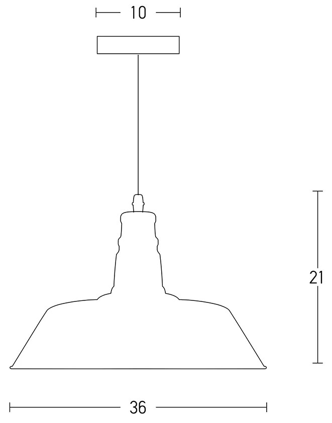 Zambelis 1495 závěsné svítidlo černé, 1xE27, ø36cm