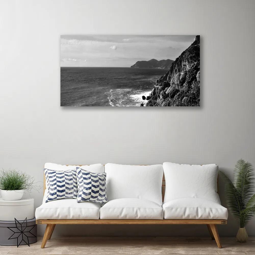 Obraz na plátně Moře Hory Krajina 140x70 cm