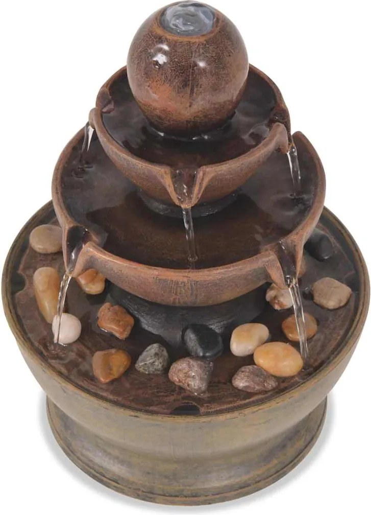 Interiérová fontána s pumpou, polyresin 244287