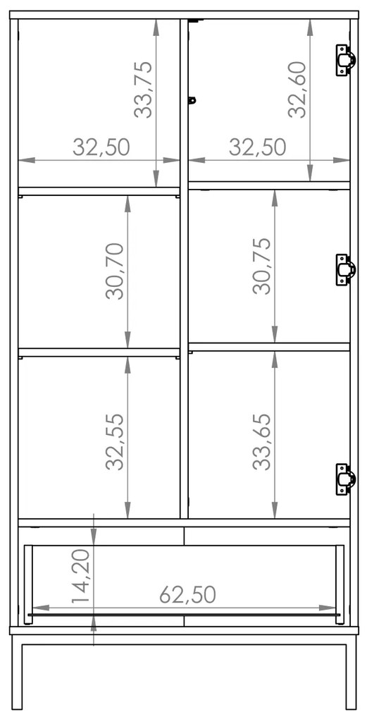 Gib Meble Regál Querty R70 Barva: Hickory