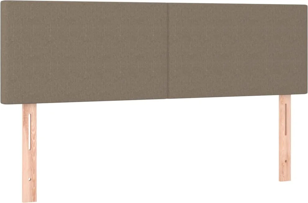 Box spring postel s matrací taupe 140x190 cm textil 3139893