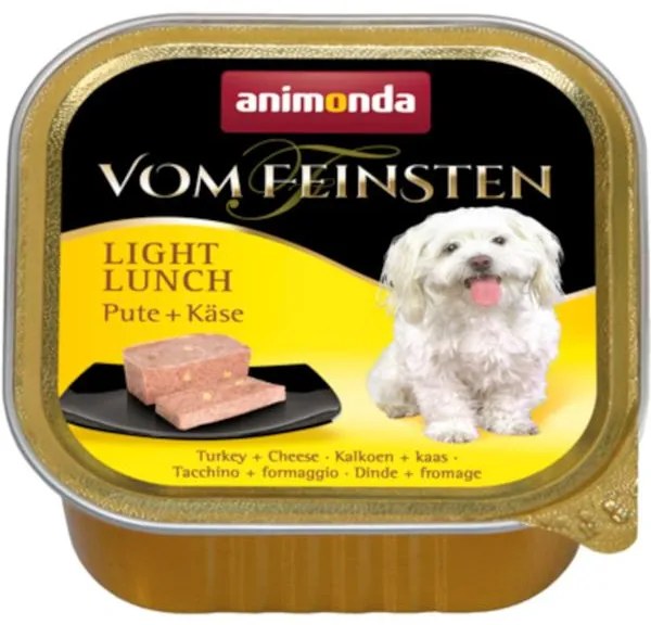 Animonda Vom Feinsten dog Light paštika Lunch-krůta+sýr 150g