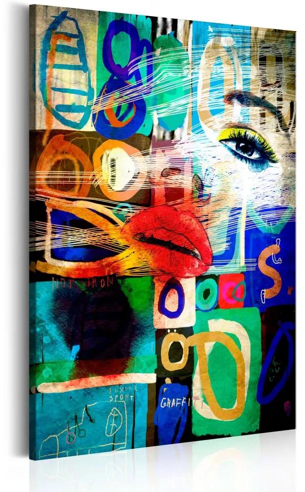 Obraz na plátně Bimago - Kiss of Modernity 80x120 cm