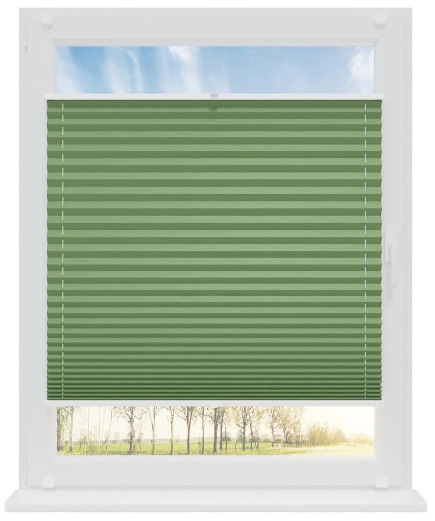 Roleta Plisovaná Tradiční Zelená 70 cm x volitelná výška