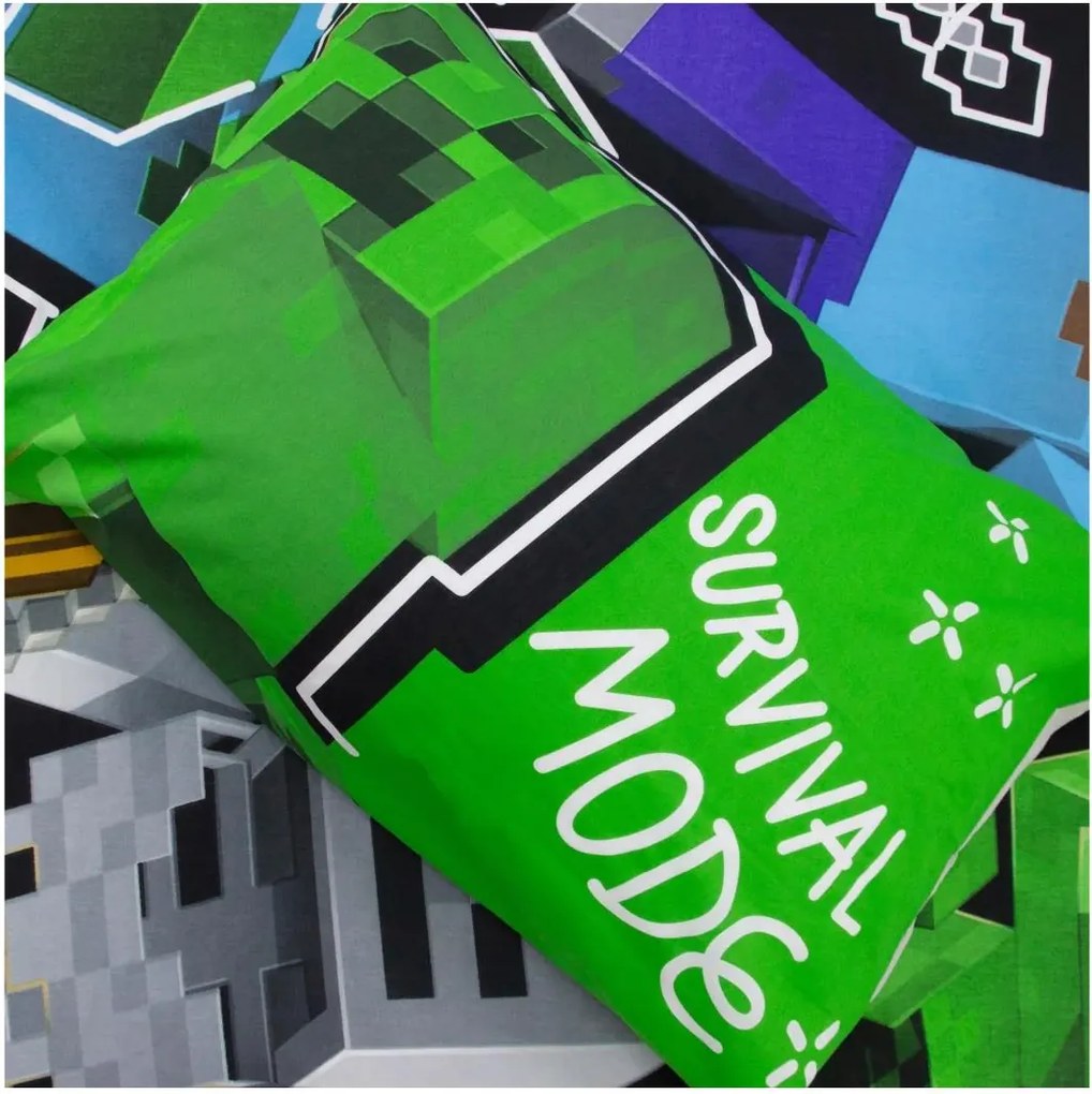 Dětské povlečení MINECRAFT MOOD barevné Rozměr povlečení: 70 x 80 cm | 140 x 200 cm