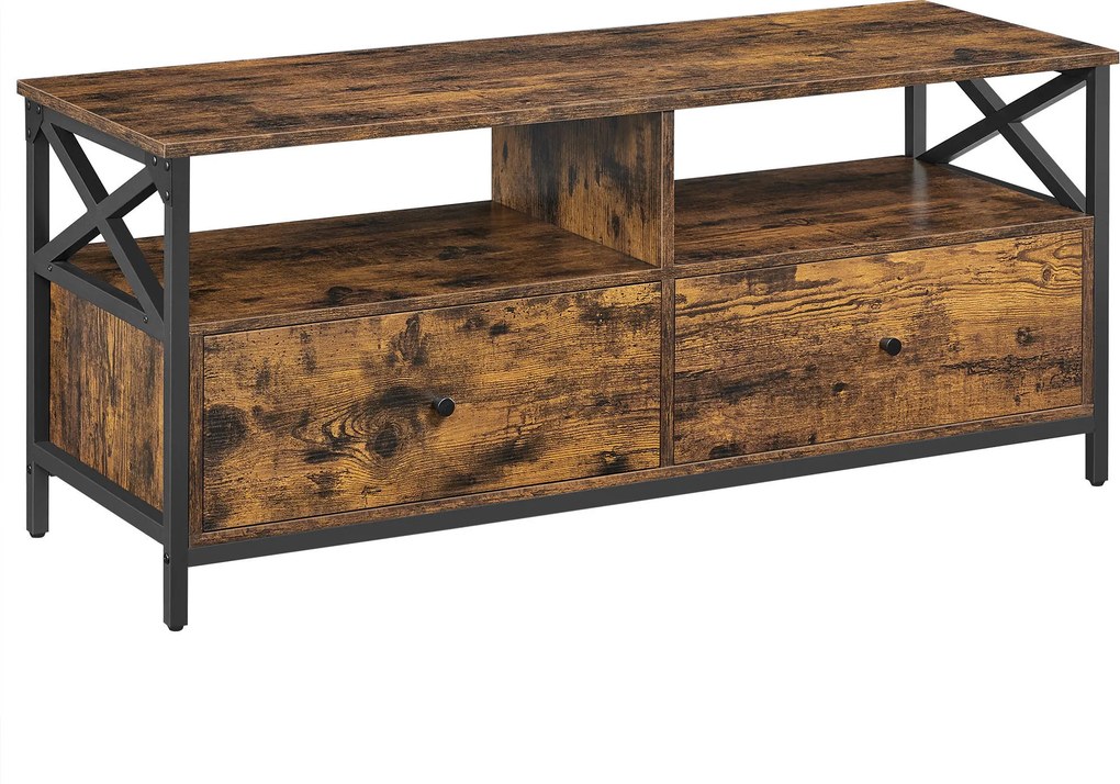 XXXLutz KOMODA POD TELEVIZI, hnědá, černá, 120/50/40 cm MID.YOU - Online Only TV příslušenství - 002543046102
