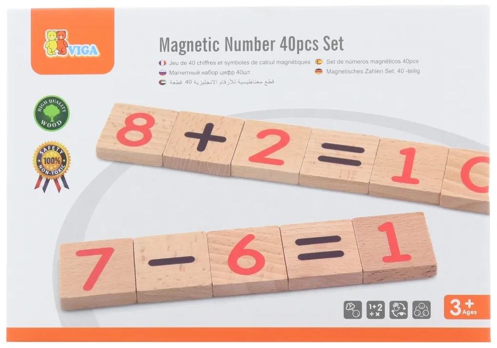 Dřevěná magnetická čísla