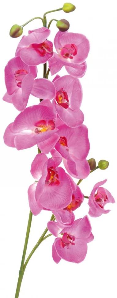 Umělá květina - Orchidej větvička fialová, 100 cm