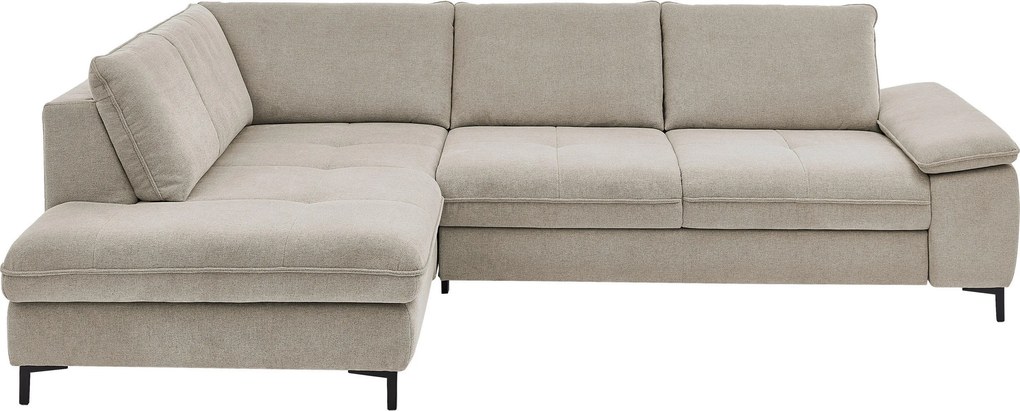 XXXLutz ROHOVÁ SEDAČKA, textil, pískové barvy Beldomo Speed - Sedací soupravy - 000711010801