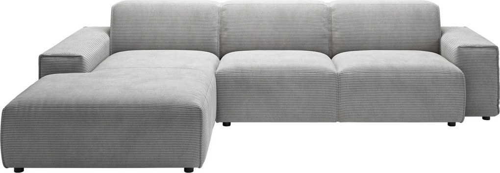 XXXLutz ROHOVÁ SEDAČKA, textil, šedá Livetastic - Sedací soupravy - 001581035504