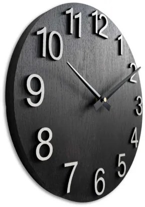 Designové nástěnné hodiny z masivního dřeva I SENTOP MAS017-3169-hands/black