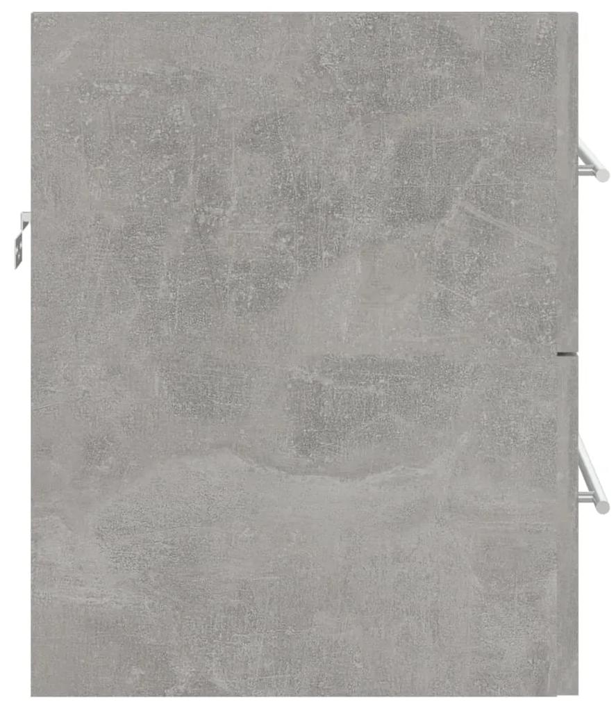 Skříňka pod umyvadlo betonově šedá 60x38,5x48 cm dřevotříska
