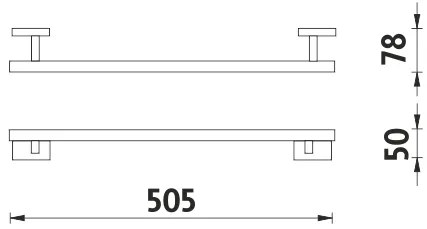 Nimco Držák na ručníky, 51 cm KE 22046-26