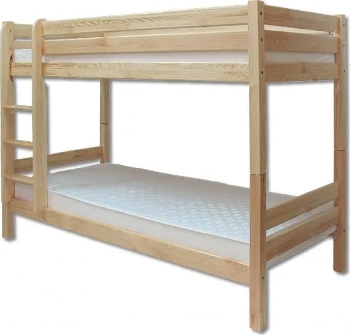 Casarredo - Komfort nábytek Patrová postel KL-136 šířka 90 cm, masiv | barva: bez moření borovice