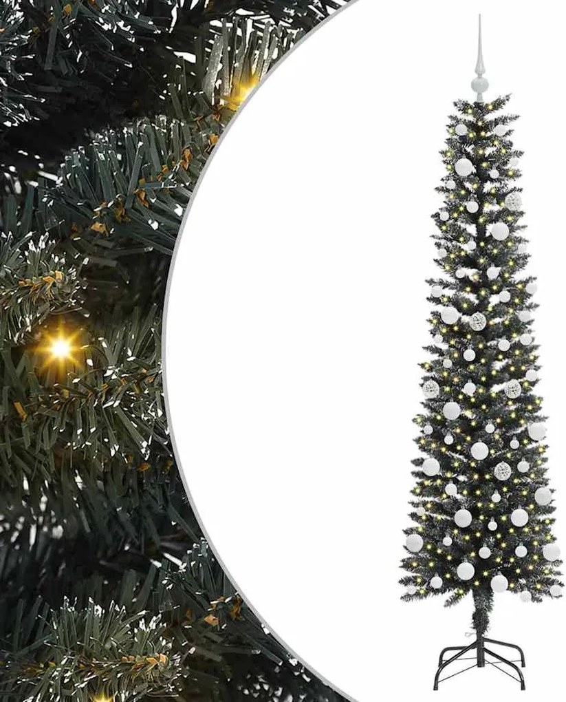 Umělý vánoční stromeček Zelená 180 cm PVC, plast a ocel 3395943