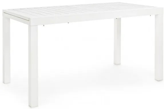 BIZZOTTO Rozkládací zahradní stůl HILDO 140x77 cm bílý 0662851