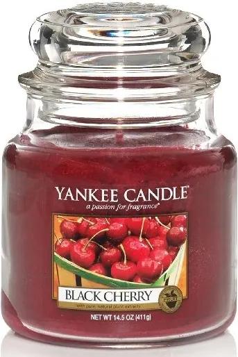 Vonná svíčka Yankee Candle Black Cherry classic střední 411g/90hod