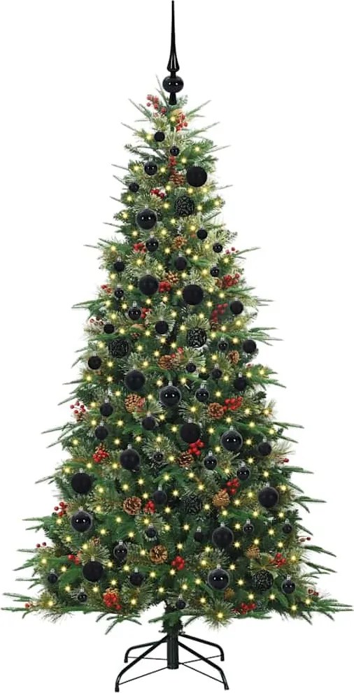 Umělý Skládací Vánoční Strom s stojanem Zelená 180 cm PE a PVC 3397420