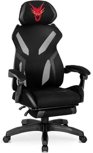 Polohovatelné herní křeslo s područkami Blade černá