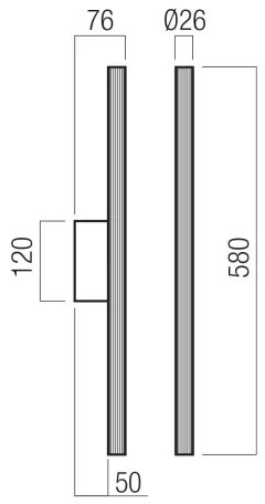 Redo 01-4059 - LED Stmívatelné nástěnné svítidlo NIKOS LED/10W/230V CRI 90 černá