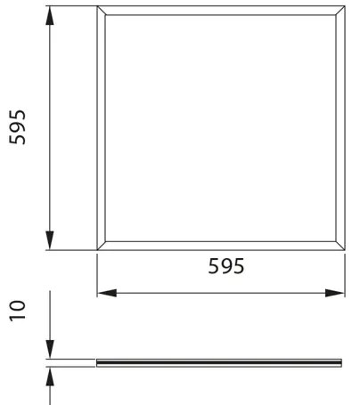 LED panel McLED Office 6060 UGR<19 40W 4000K neutrální bílá bez driveru ML-413.504.32.8