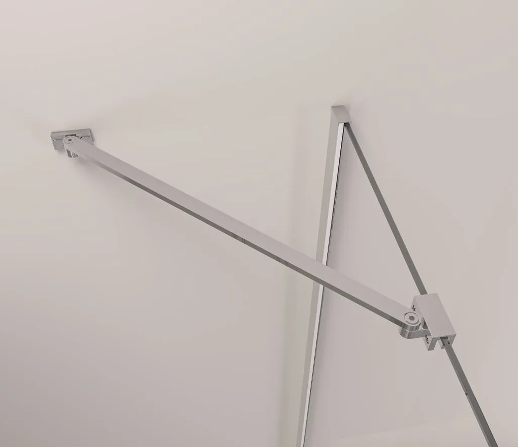Erga Bern Double, sprchový kout s 2-křídlými dveřmi 100(dveře) x 100(dveře) x 195 cm, 6mm čiré sklo, chromový profil, ERG-V02-BERN-D100D100-CL-CR