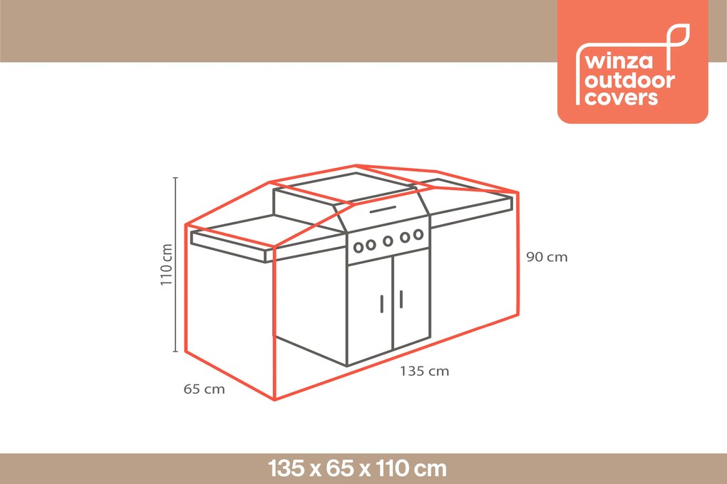 Obal na gril 135x65x110cm Winza