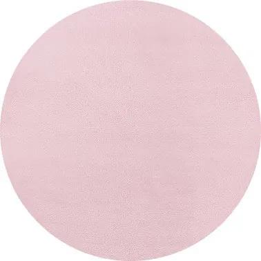 Hans Home | Kusový koberec Fancy 103010 Rosa - sv. růžový kruh - 200x200 (průměr) kruh