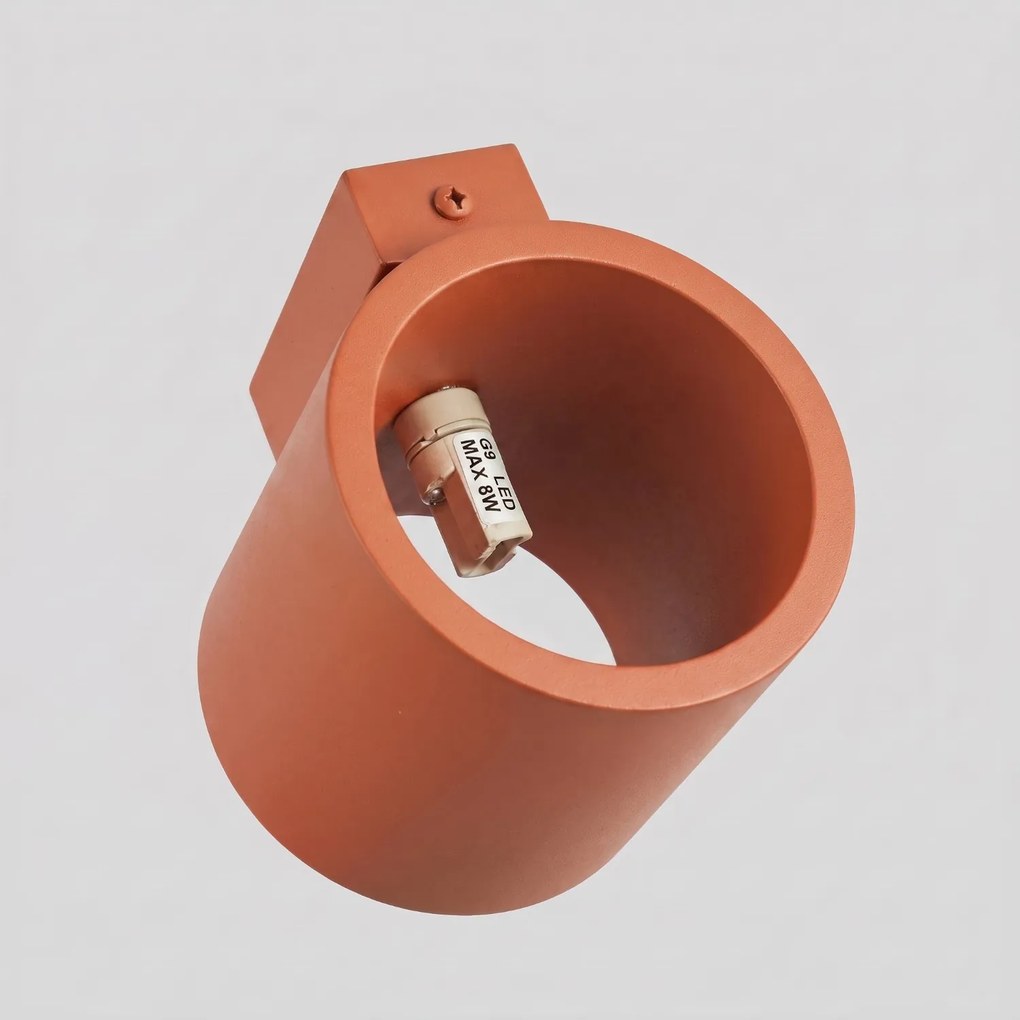Sollux Lighting Nástěnné svítidlo ORBIS 1 okrově červené