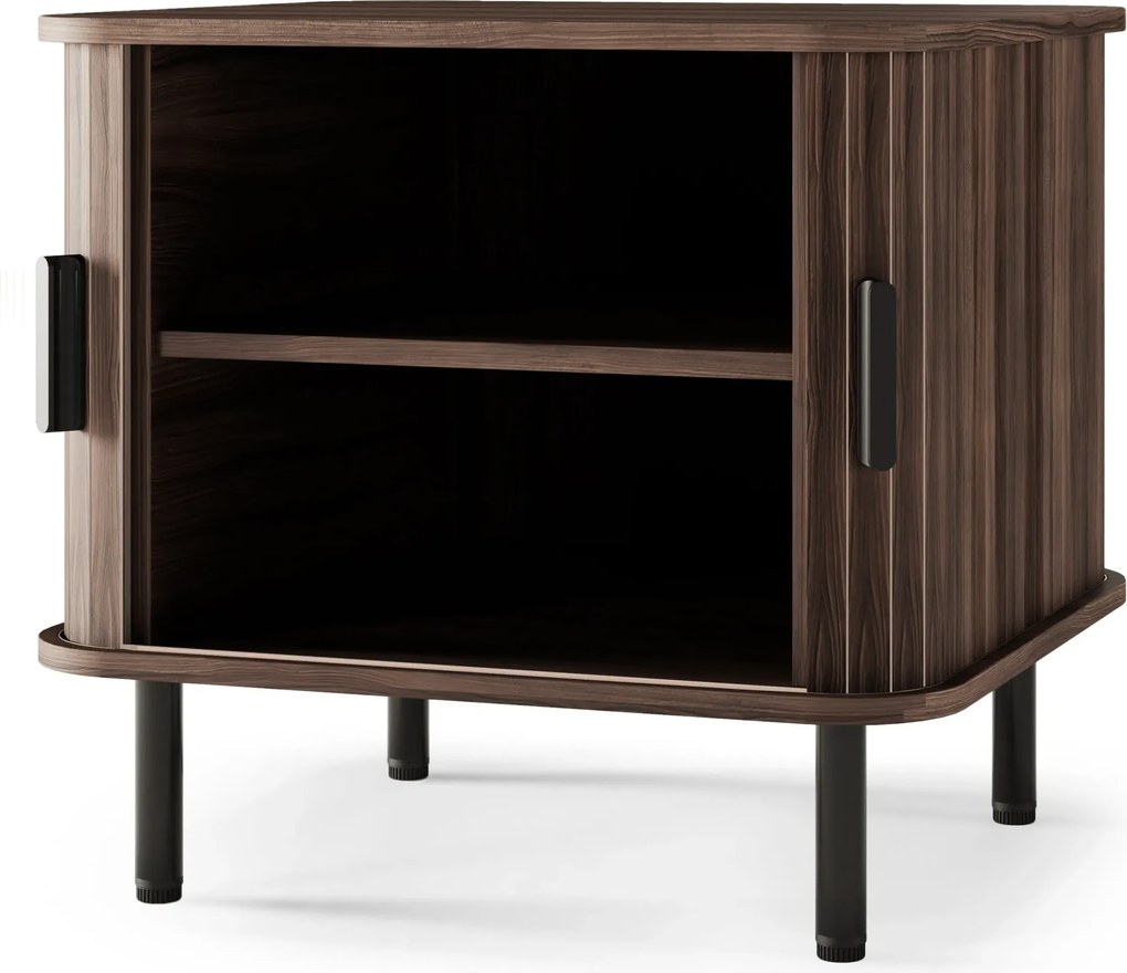 Noční stolek Gliss 58 cm ořech tmavý