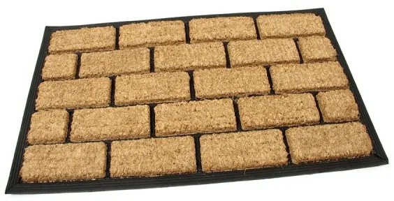 Kokosová čisticí rohož Bricks 45 x 75 x 2,2 cm