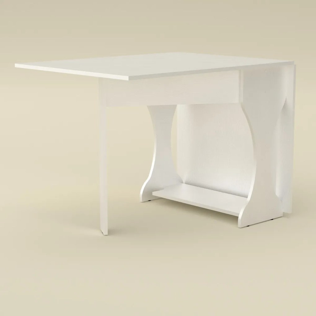 Jídelní stůl KN 4  SKLÁDACÍ Barva: Bílá