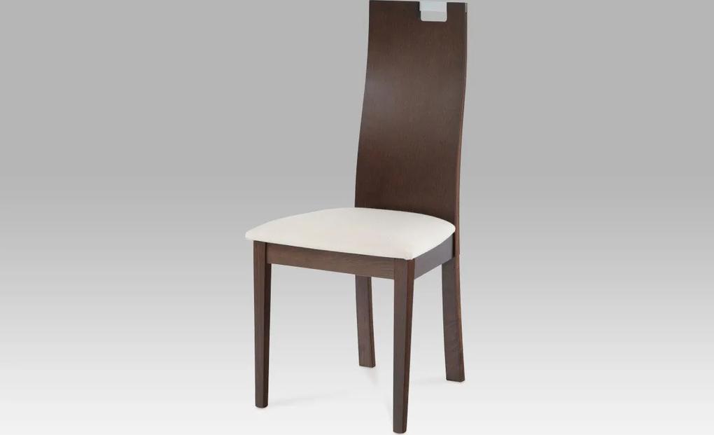 Autronic Jídelní židle BEZ SEDÁKU, barva ořech BC-22462 WAL