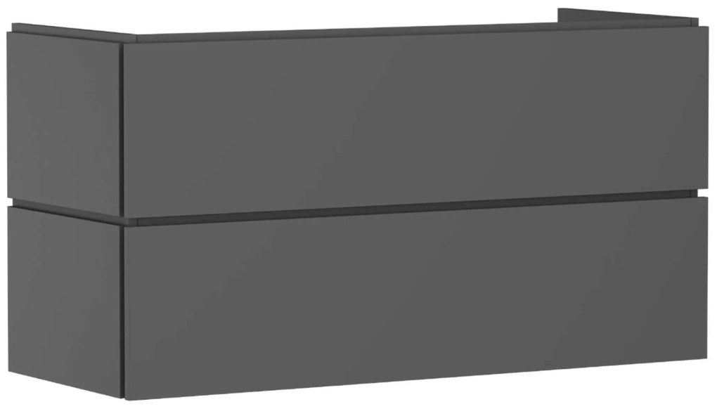 Hansgrohe Xilesa E - Umyvadlová skříňka, 62x118x47 cm, 2 zásuvky, matná šedá 54298760