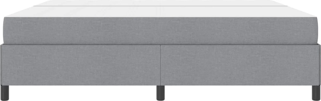 Postel s boxspringem Světle šedá 200 x 200 cm textil 3398885