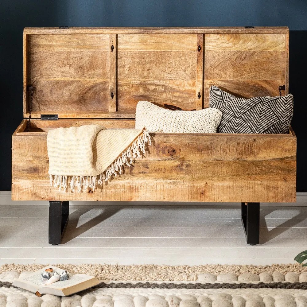 Massive home | Univerzální truhla FACTORY 115 CM masiv mango