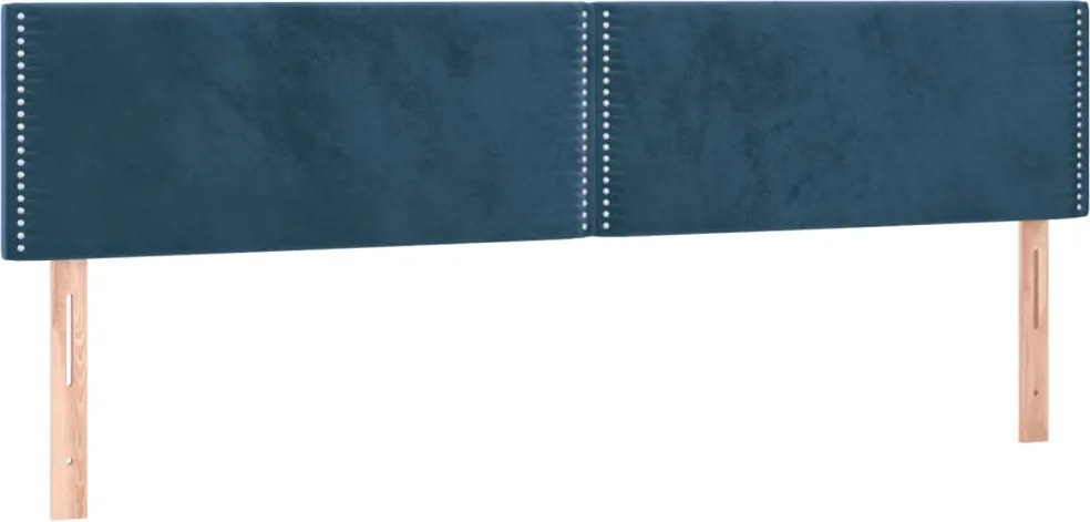 Box spring postel s matrací tmavě modrá 120x190 cm samet 3270467