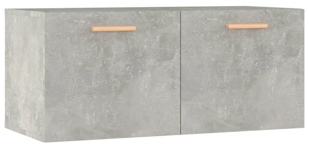 Nástěnná skříňka betonově šedá 80x35x36,5 cm kompozitní dřevo - Default Title