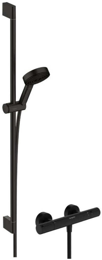Hansgrohe Pulsify Select S - Sprchový set s termostatem, 3 proudy, EcoSmart, matná černá 24271670