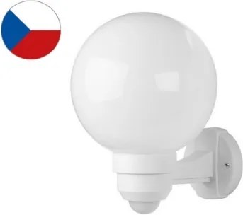 Nástěnné svítidlo s čidlem Panlux PARK ZOM-S-20/B mléčná E27 60W