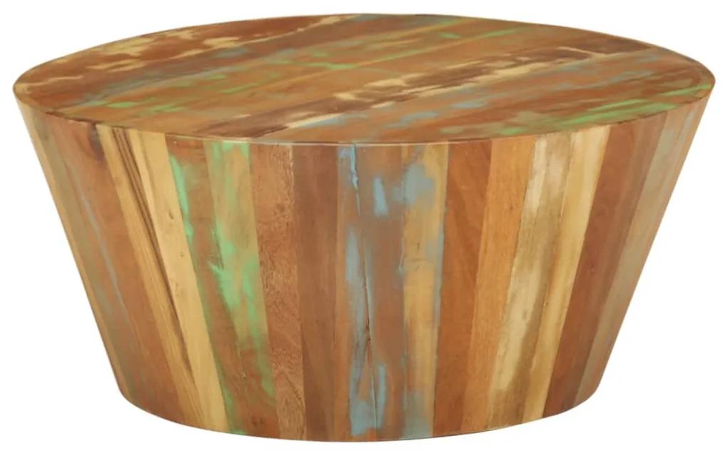 Konferenční stolek Ø 65 x 31 cm masivní recyklované dřevo,  328301