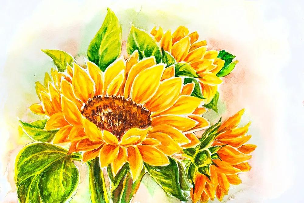Samolepící tapeta nádherná slunečnice
