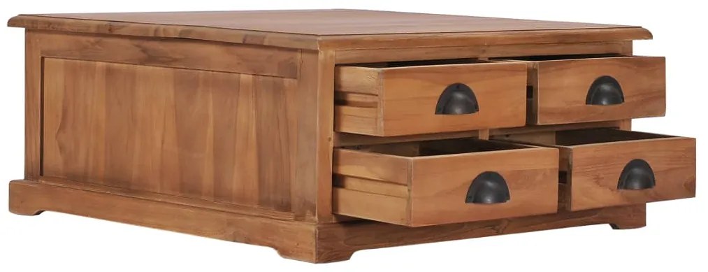 Konferenční stolek Briscoe - 68 x 68 x 30 cm | masivní teakové dřevo